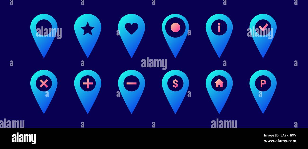 Gps mark design travel hi-res stock photography and images - Alamy