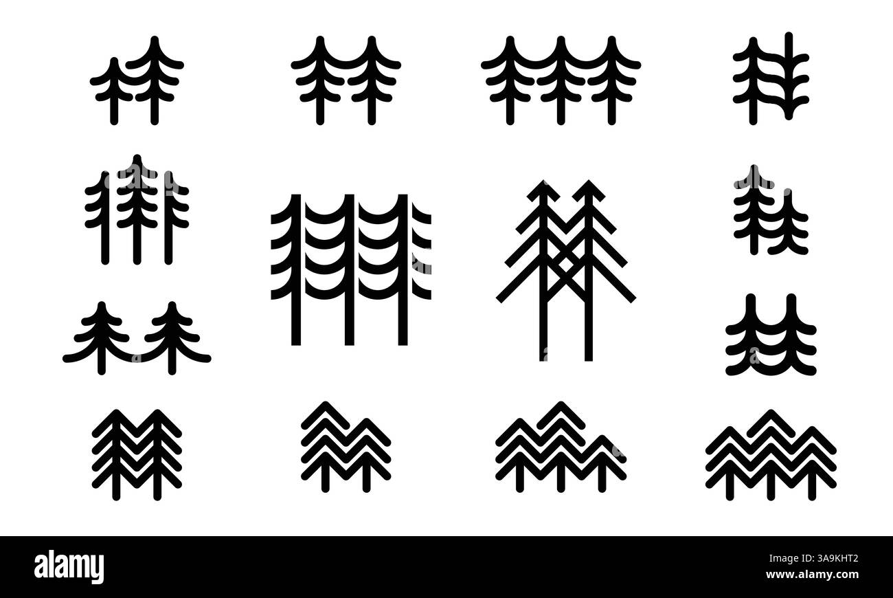 Pine fir tree Cut Out Stock Images & Pictures - Alamy