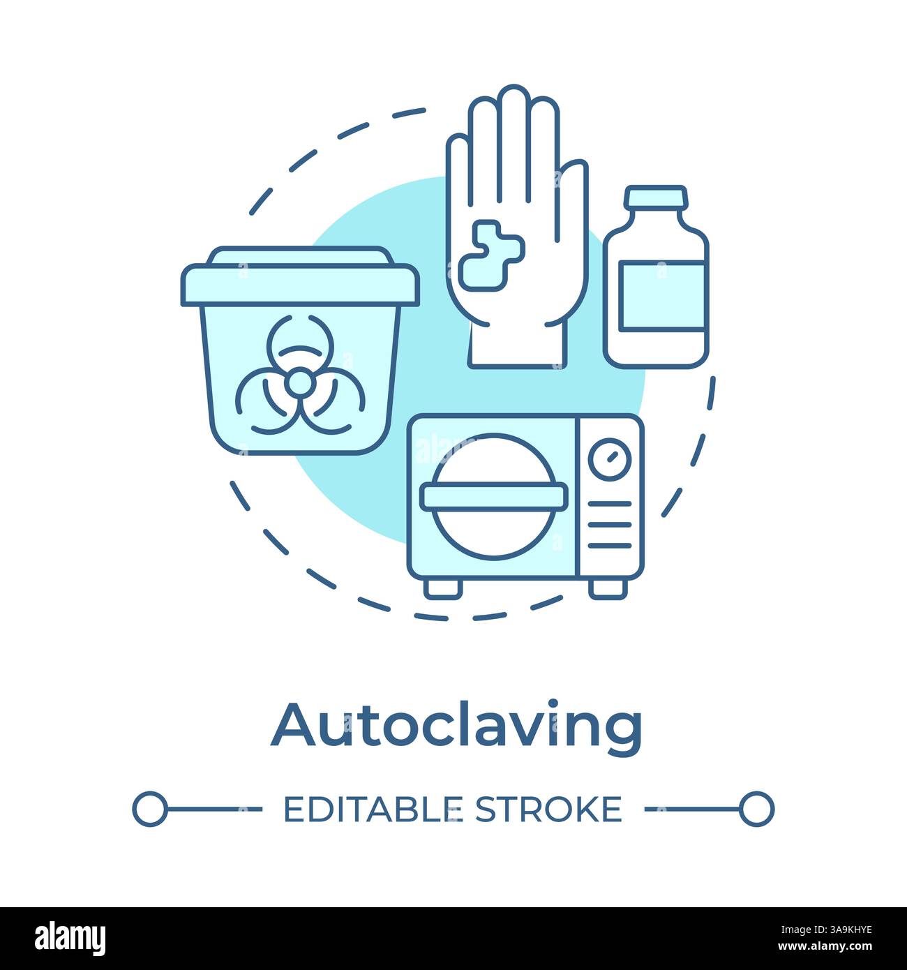 Autoclaving soft blue concept icon Stock Vector Image & Art - Alamy