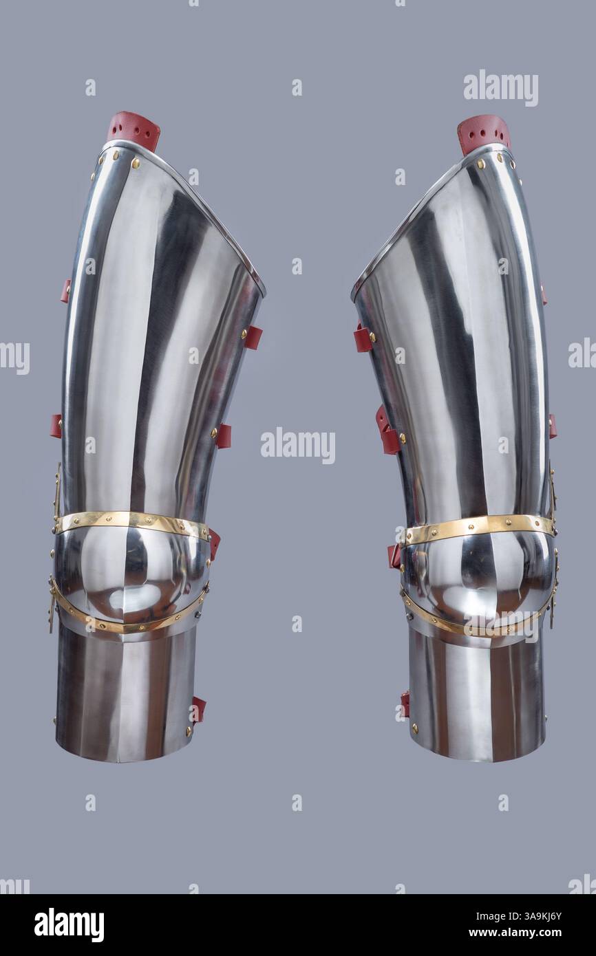 Pair of 14th-15th Century Plate Legs Armor Stock Photo - Alamy