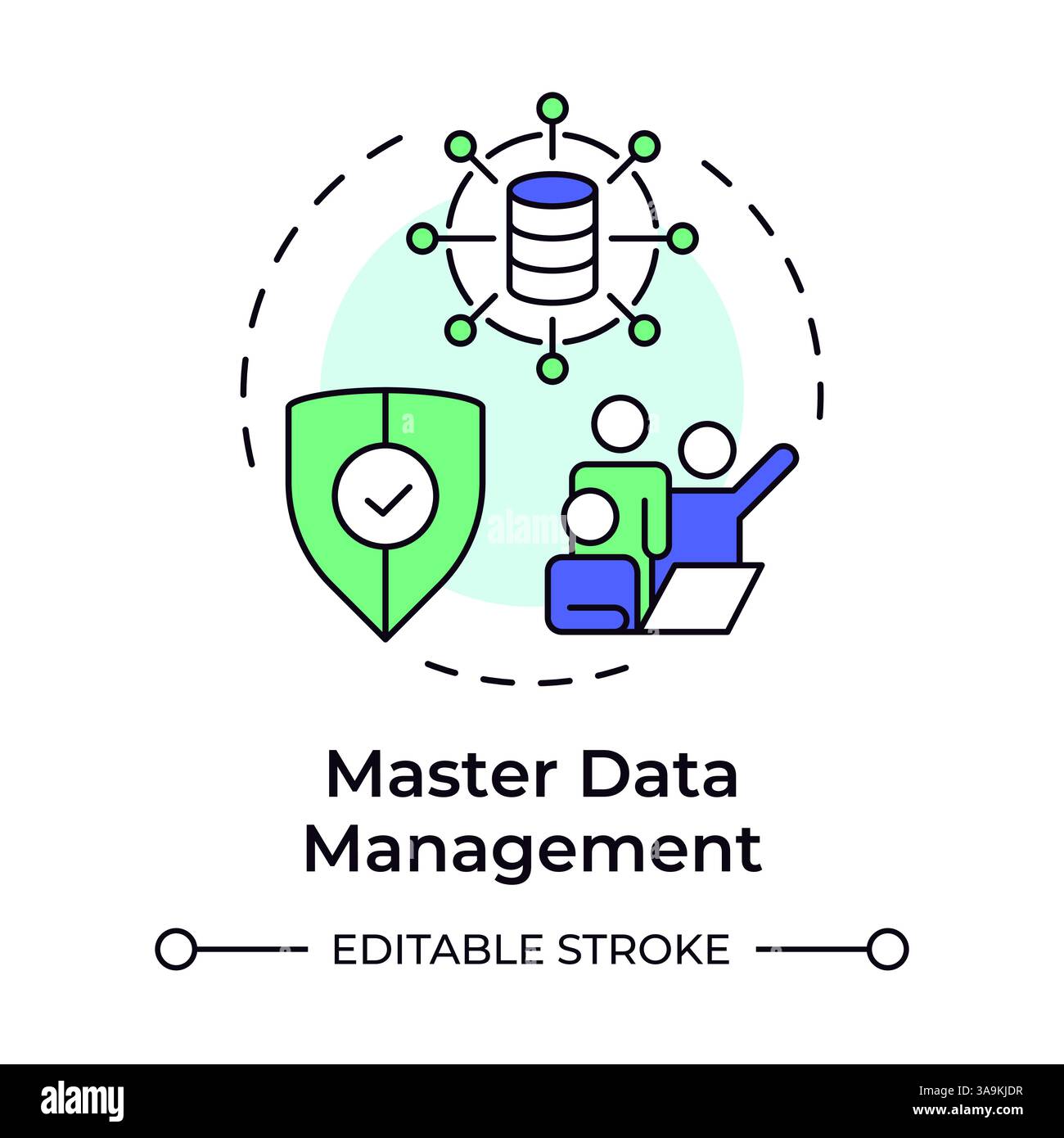 Master data management multi color concept icon Stock Vector Image & Art - Alamy