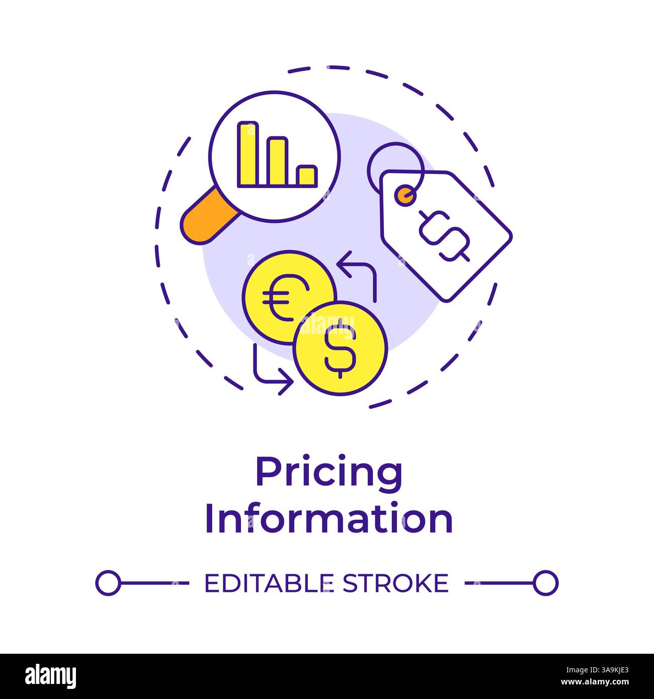 Pricing information multi color concept icon Stock Vector Image & Art ...