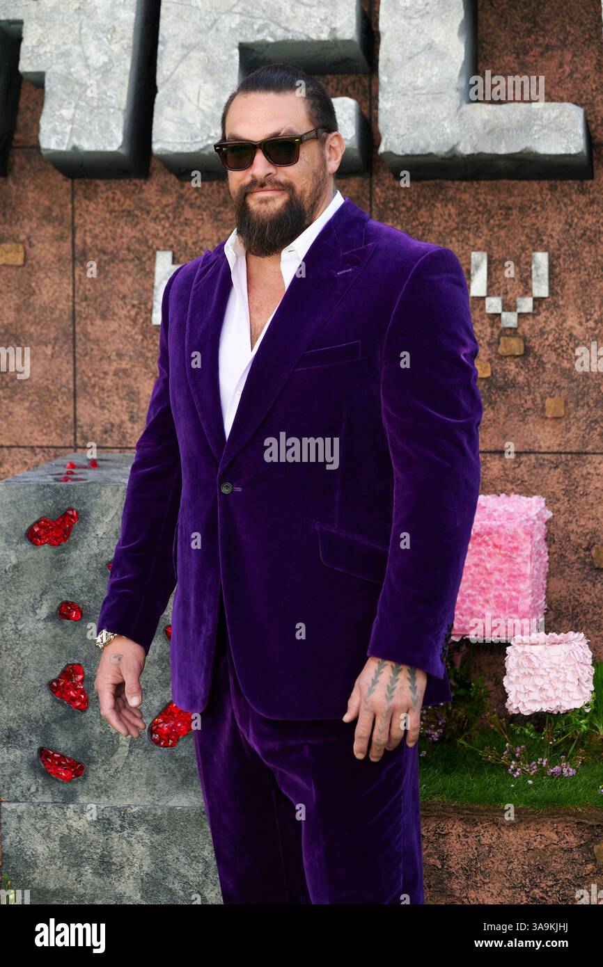 London, UK. 30th Mar, 2025. Jason Momoa attends "A Minecraft Movie ...