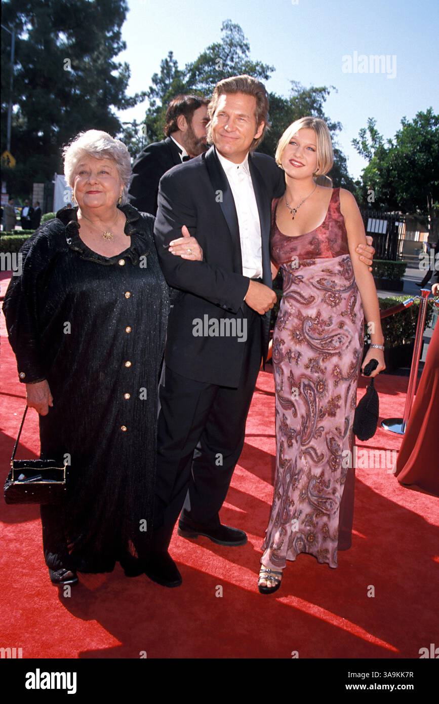 Sep 13, 1998; Los Angeles, CA, USA; Actor JEFF BRIDGES, his wife SUSAN ...