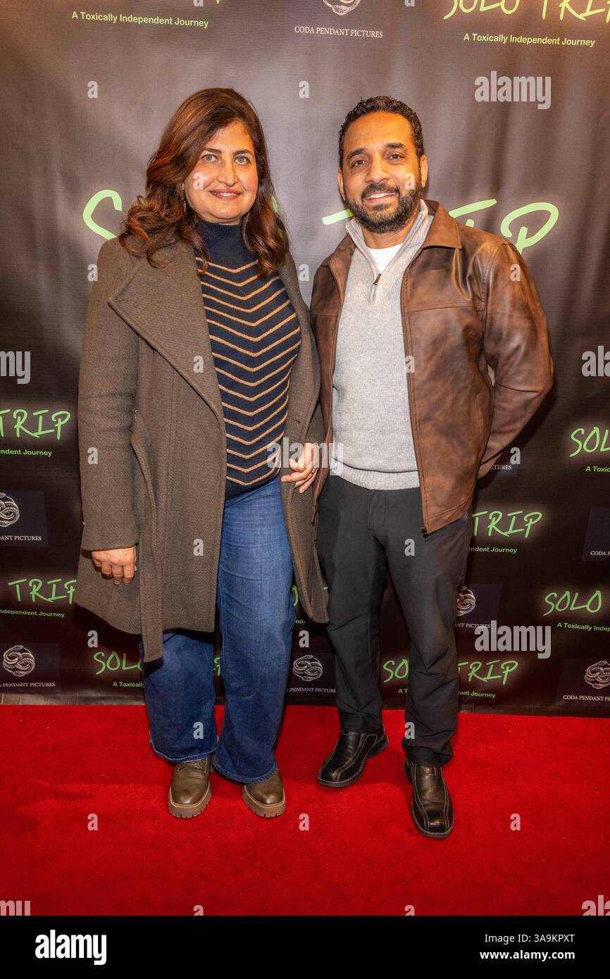 Los Angeles, United States. 29th Mar, 2025. Vivienne Bishay, Nader ...