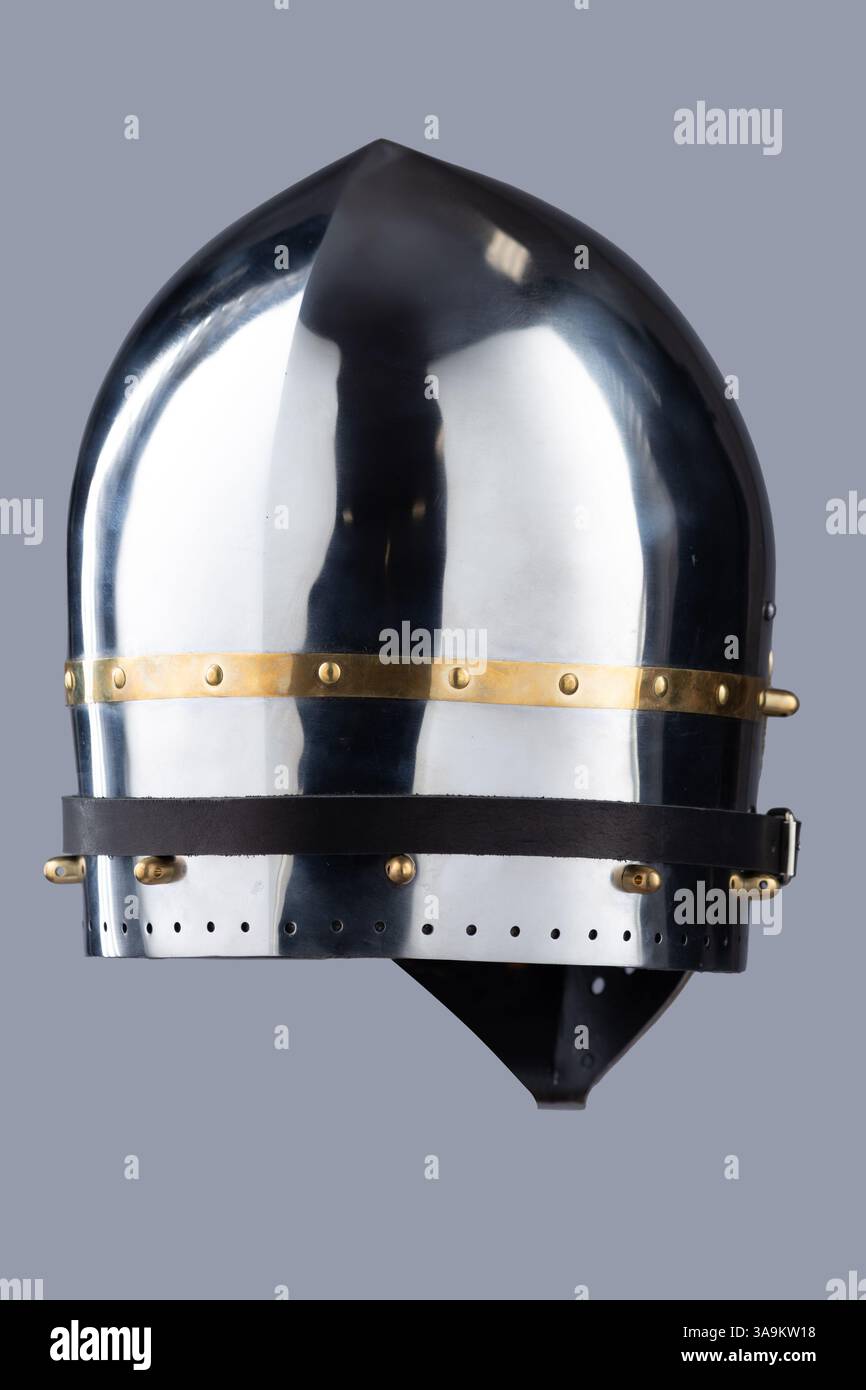 Steel Fencing Helmet with Lifting Visor Stock Photo - Alamy