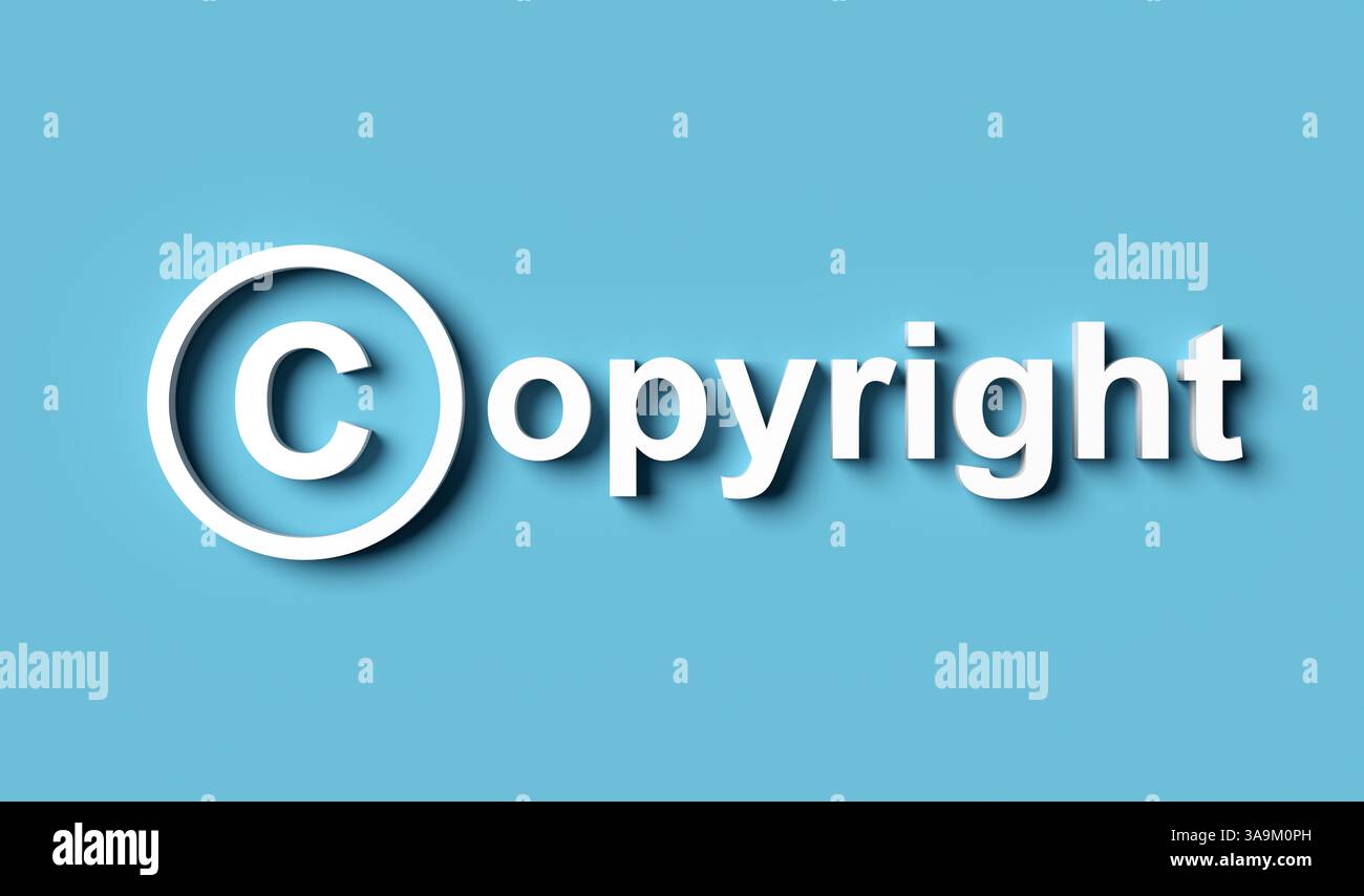 White copyright symbol shadow hi-res stock photography and images - Alamy