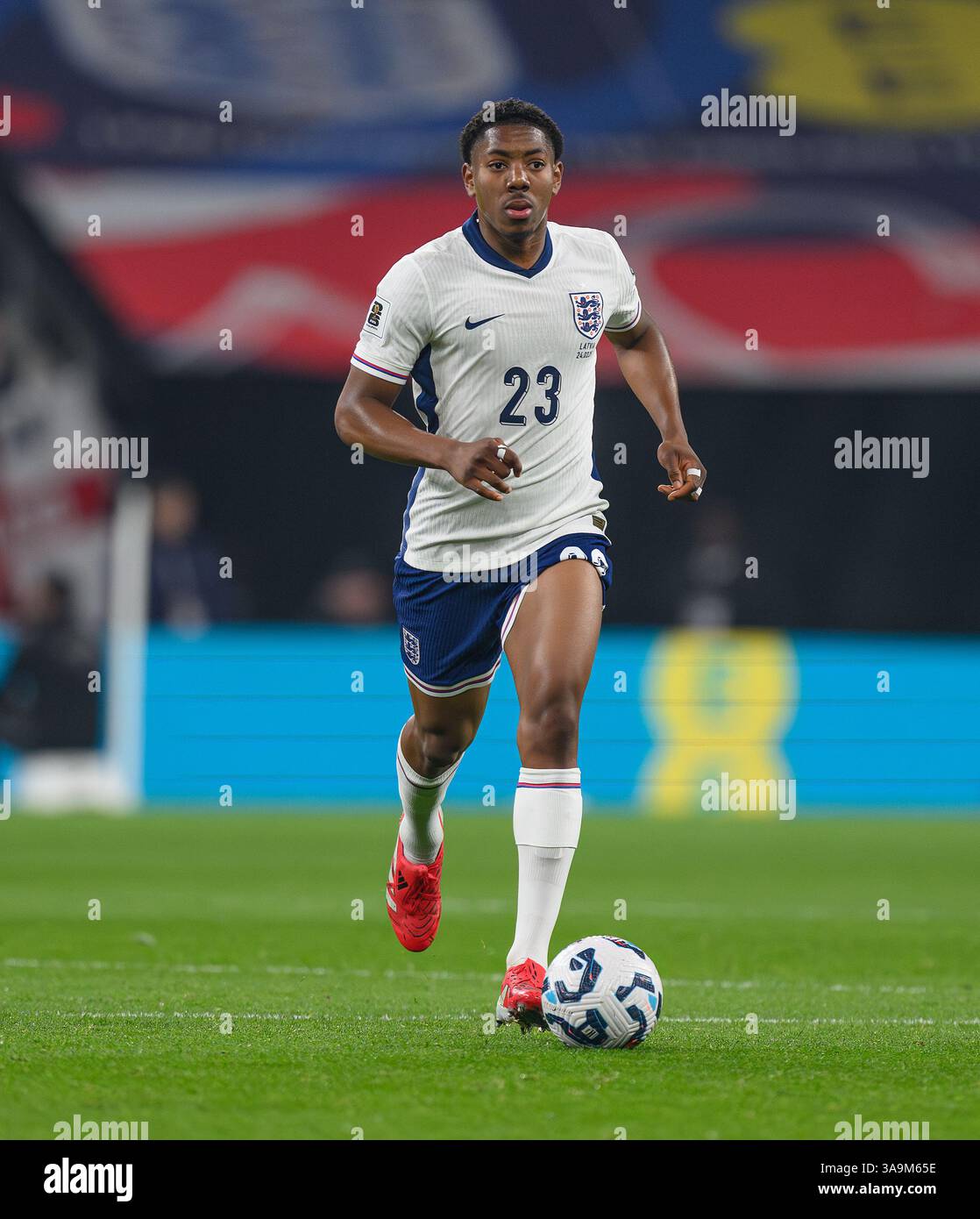 London, UK. 24th Mar, 2025. England v Latvia - UEFA World Cup Qualifier ...