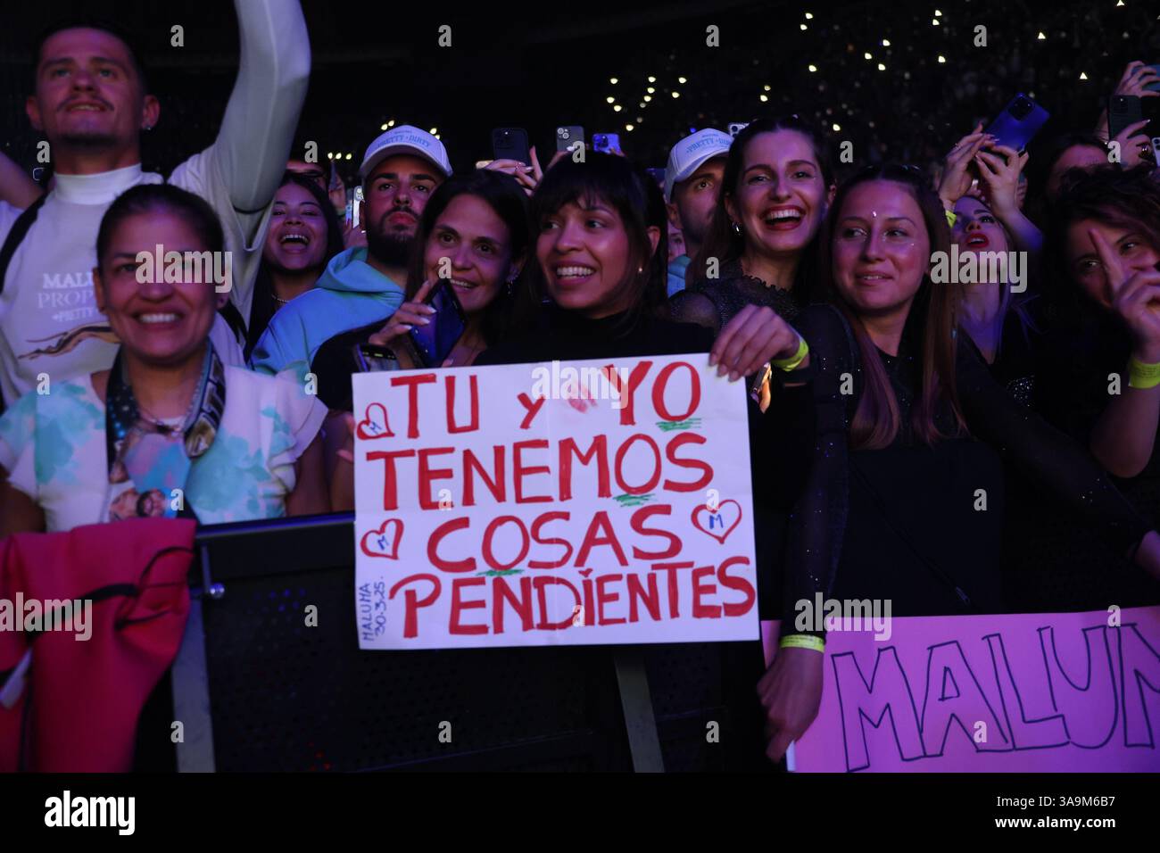 Colombian singer Maluma on stage at Unipol Arena, Casalecchio di Reno ...