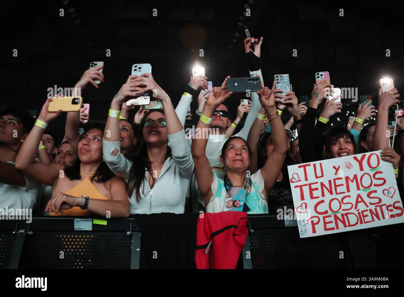 Colombian singer Maluma on stage at Unipol Arena, Casalecchio di Reno ...