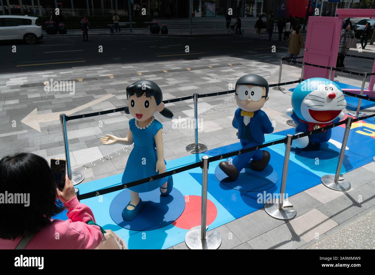 People visit the first exhibition of "100% Doraemon &FRIENDS Traveling ...