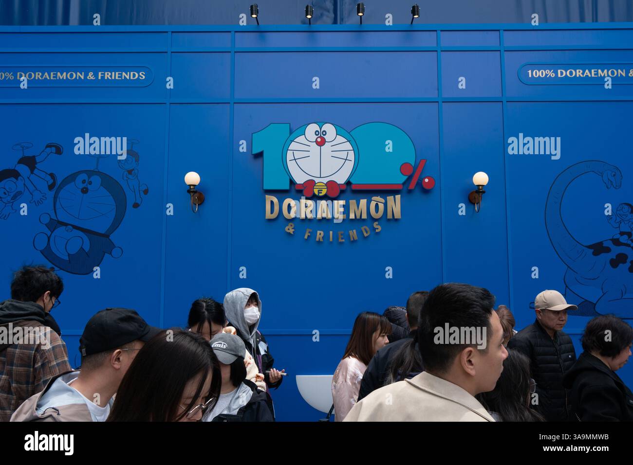 People visit the first exhibition of "100% Doraemon &FRIENDS Traveling ...