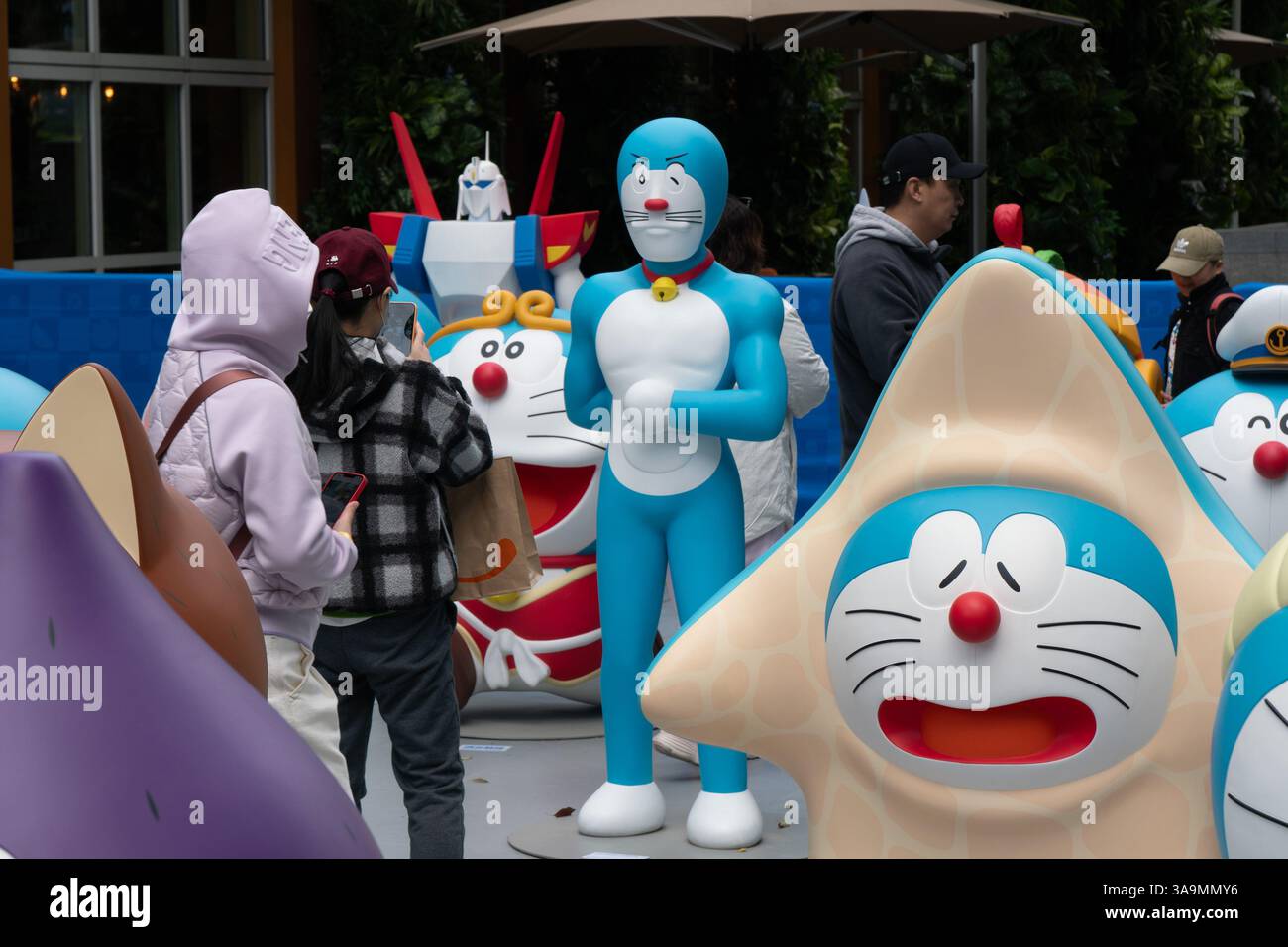 People visit the first exhibition of "100% Doraemon &FRIENDS Traveling ...