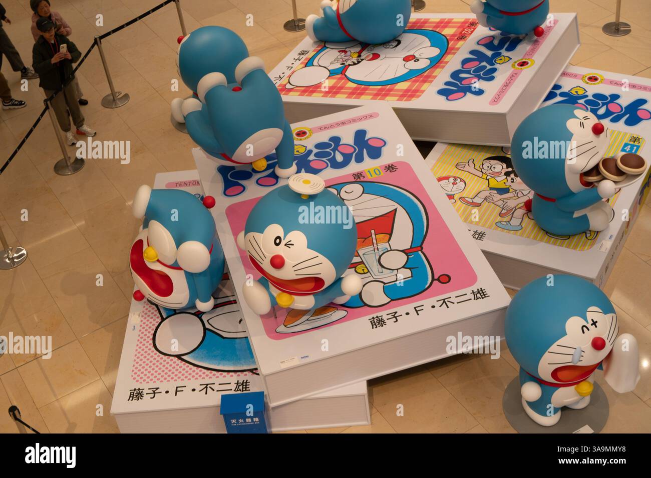 People visit the first exhibition of "100% Doraemon &FRIENDS Traveling ...