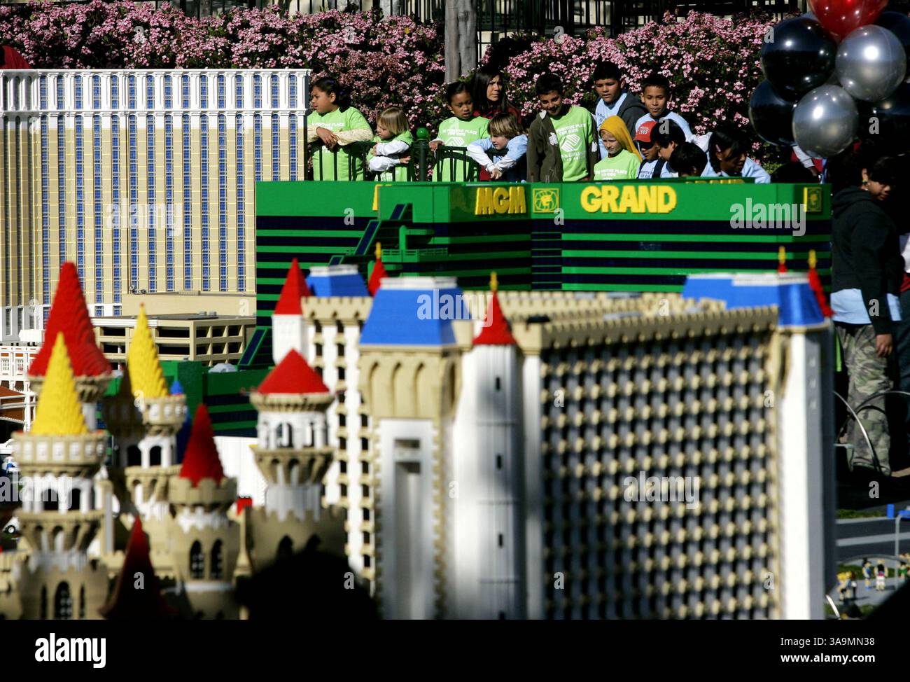 Mar 29, 2007; Carlsbad, CA, USA; Miniland Las Vegas at LEGOLAND theme ...