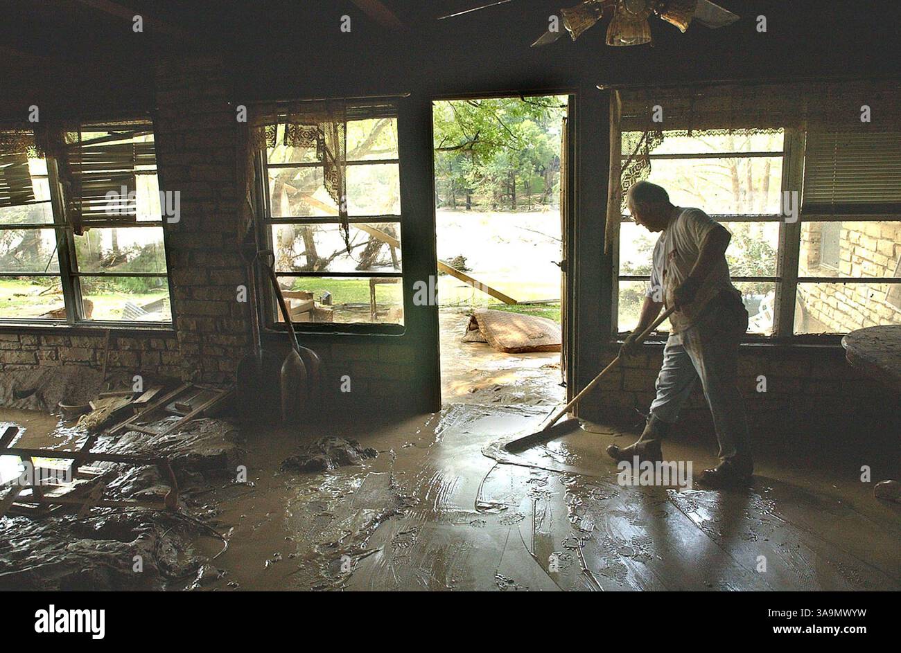 Jul 08, 2002; San Antonio, TX, USA; With the Guadalupe River still ...