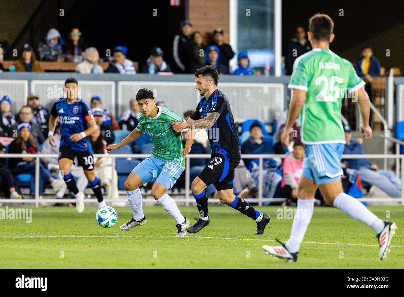 SAN JOSE, CA - MARCH 29: Preston Judd #19 of the San Jose Earthquakes ...