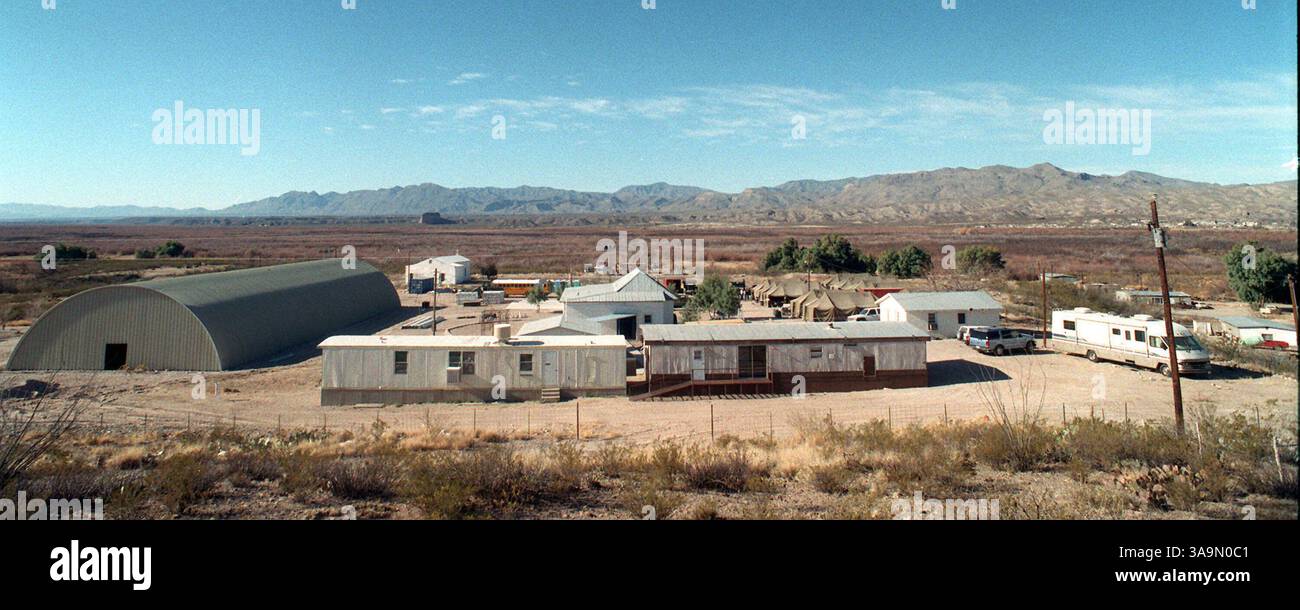 Jan 30, 1998; Candelaria, TX, USA; The encampment in Candelaria, Texas ...