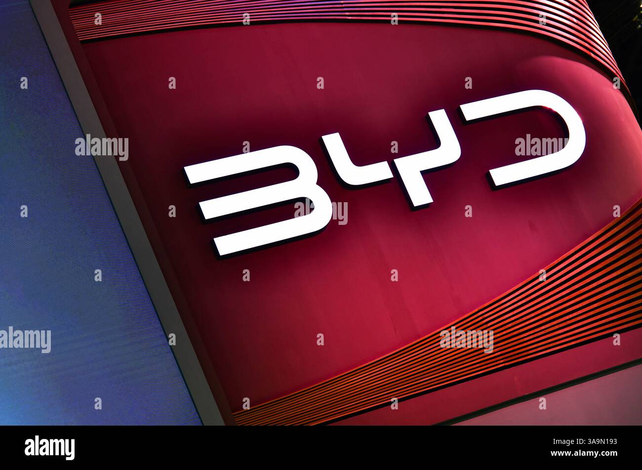 Thailand-March 26,2025: BYD Logo electric car Build Your Dream,at the ...