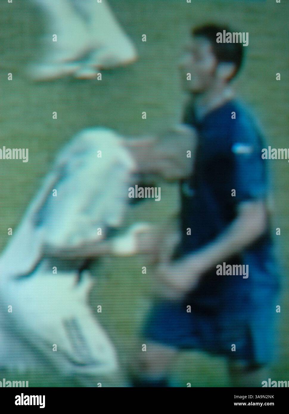 Jul 09, 2006; Boston, MA, USA; A TV capture of ZINEDINE ZIDANE's ...