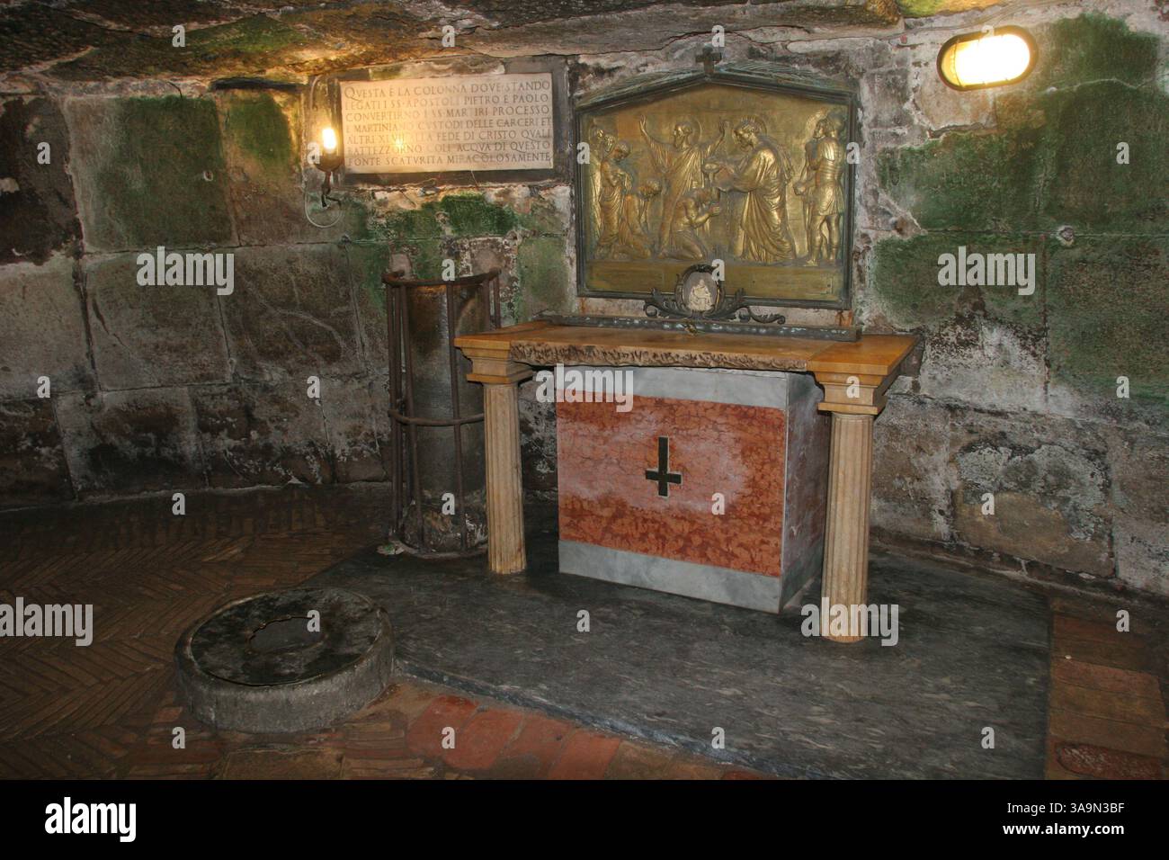 Nov 01, 2005; Rome, ITALY; Mamertine Prison in Rome, Italy. Mandatory ...