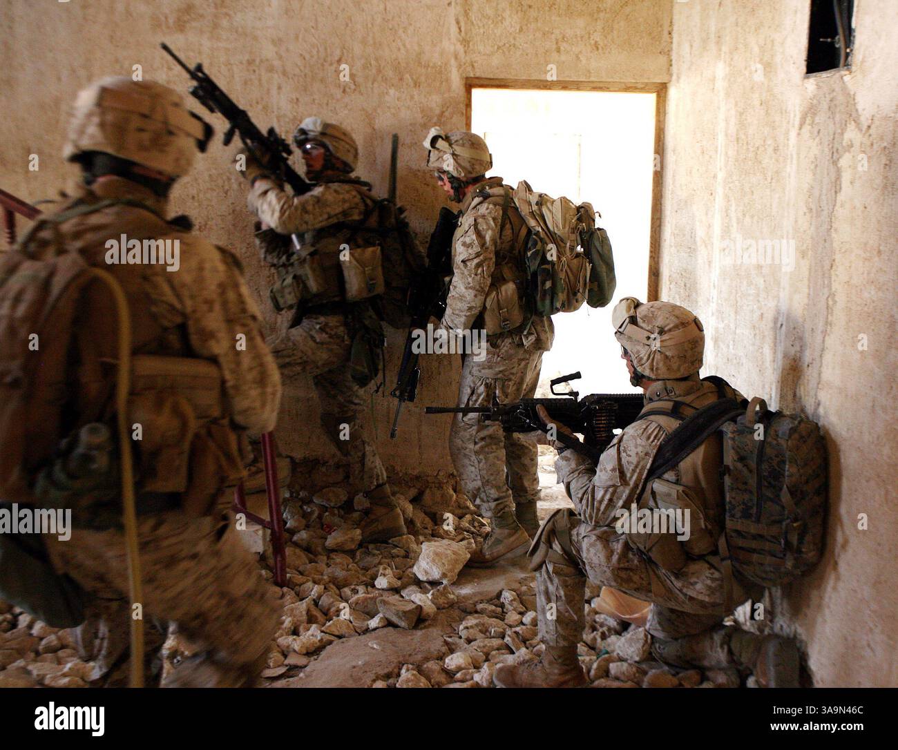 On patrol in search of iraqi insurgent activity hi-res stock ...