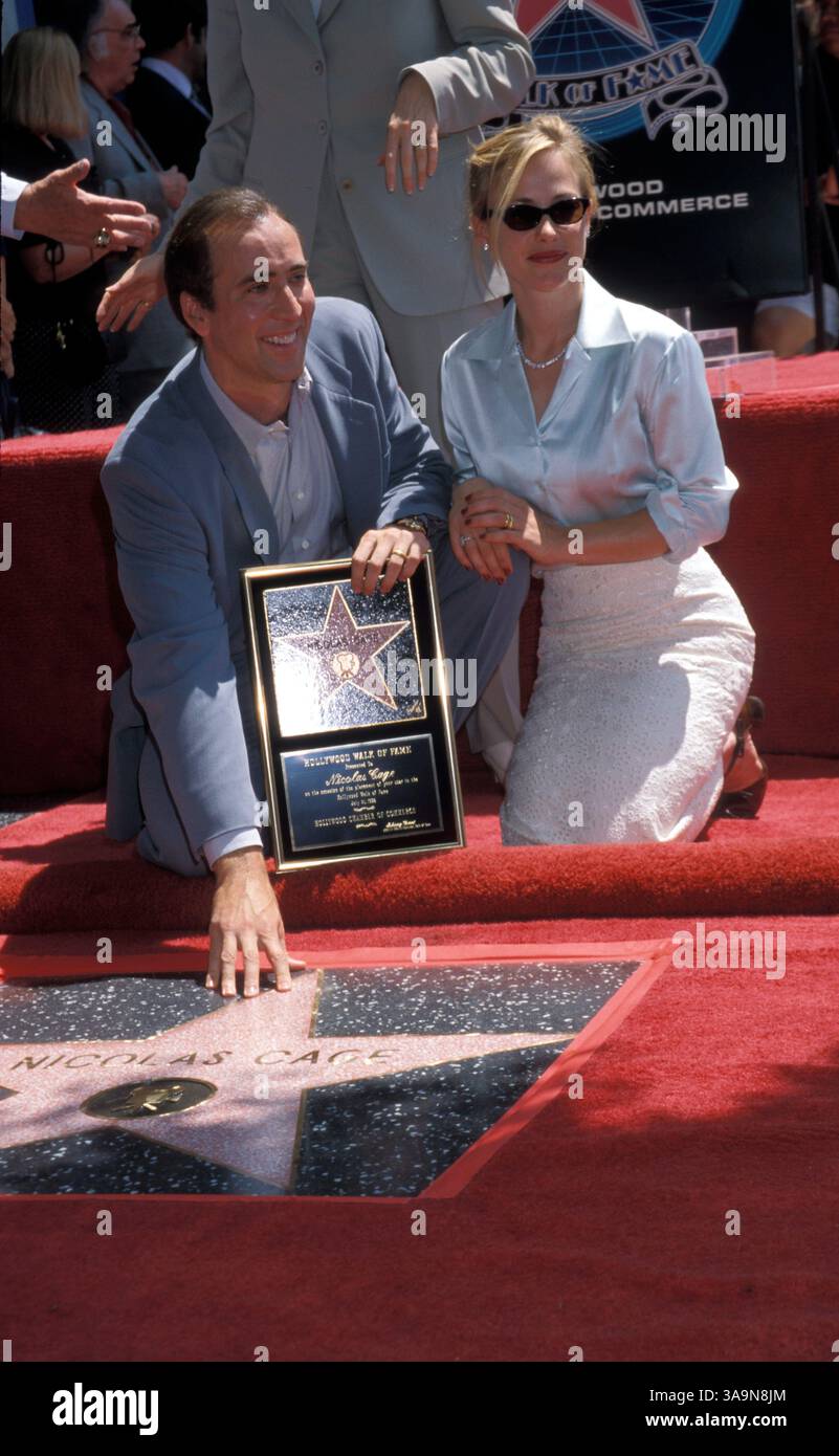 Jul 31, 1998; Hollywood, CA, USA; Actor NICOLAS CAGE (seen with actress ...