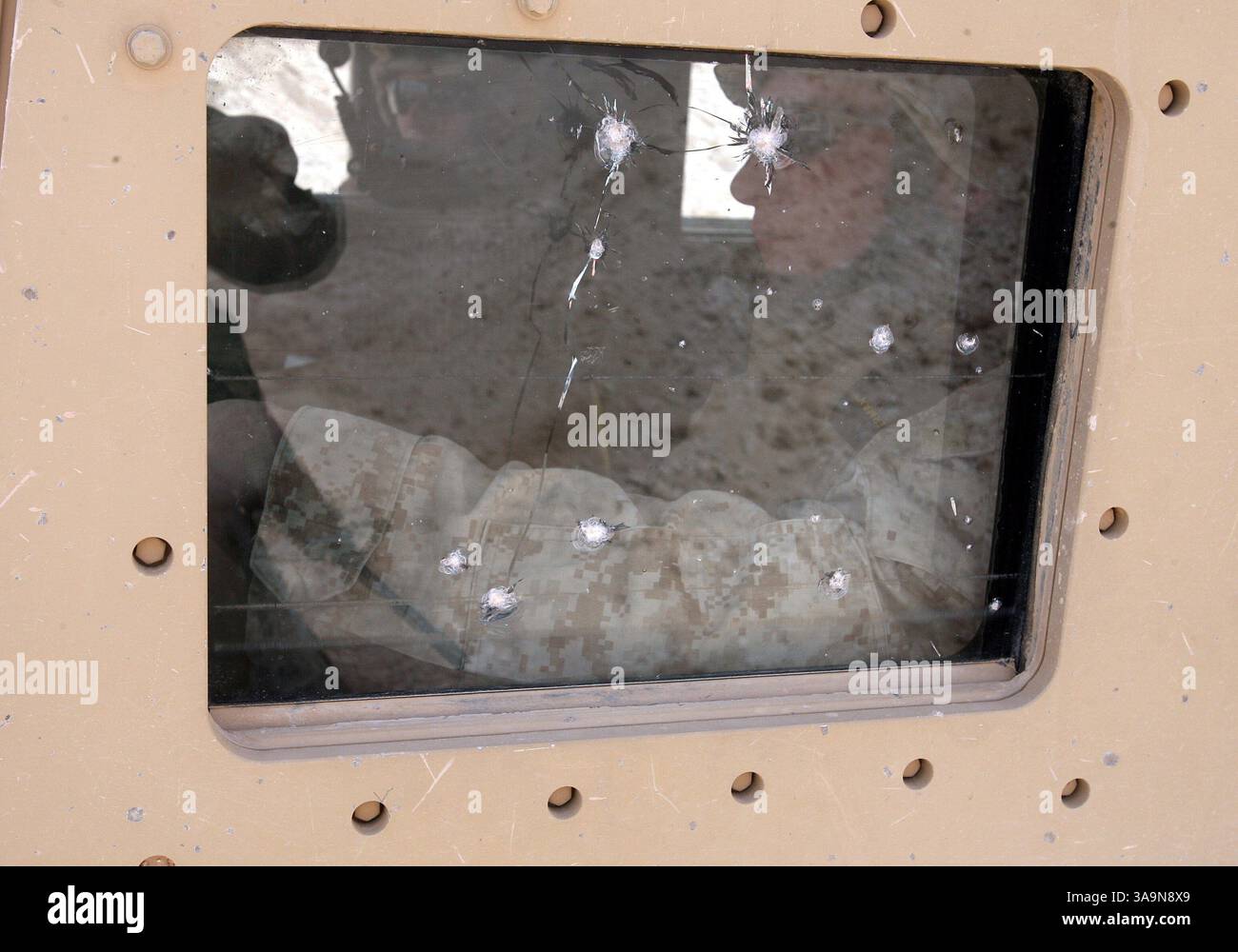 Jun 25, 2006; Euphrates River valley, Al Anbar, IRAQ; Shrapnel from an ...