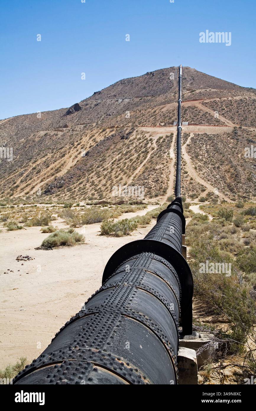 Jul 01, 2006; Cantil, California, USA; The Los Angeles Aqueduct carries ...