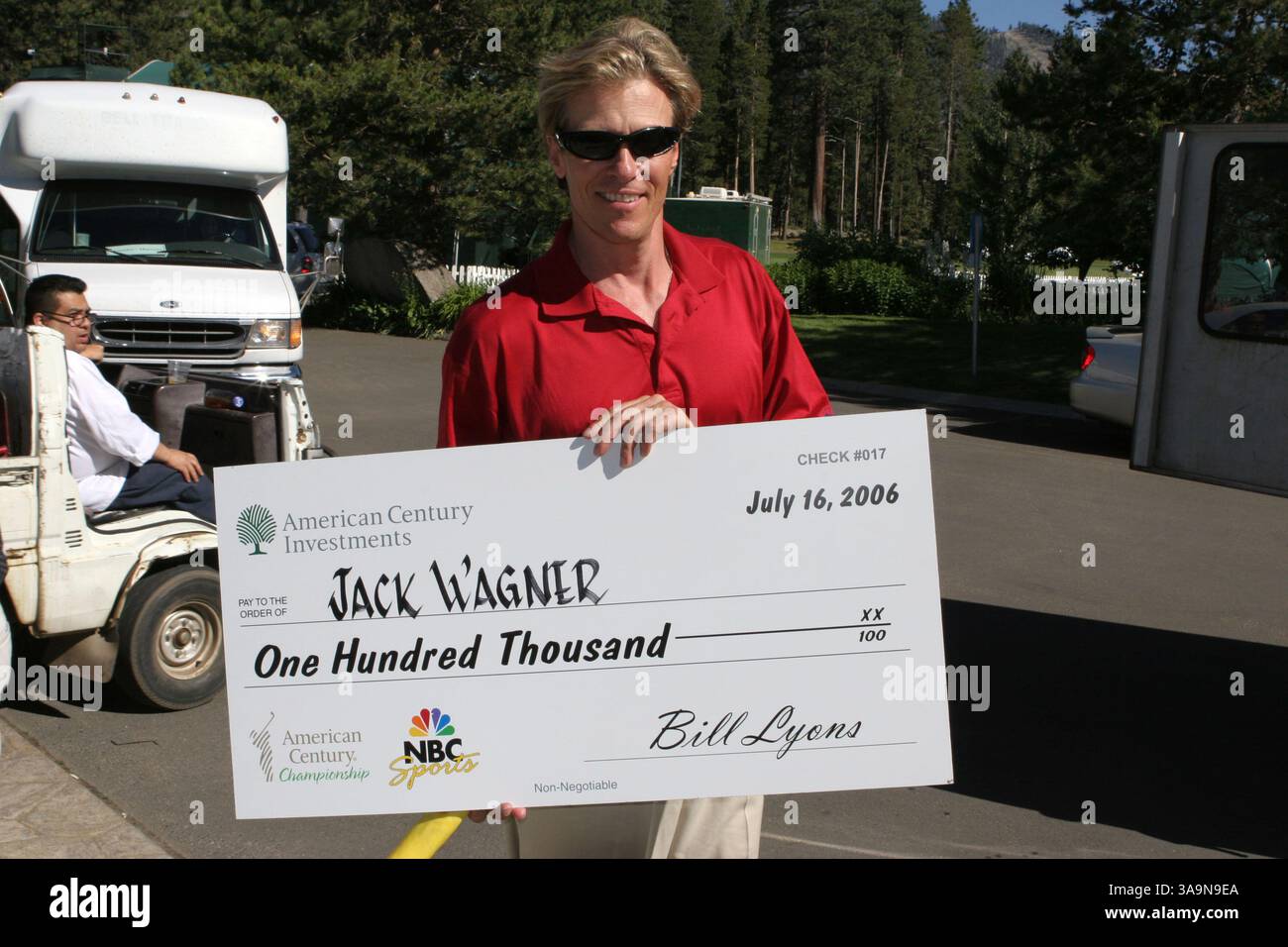 Jul 16, 2006; Stateline, NV, USA; Actor JACK WAGNER beats out Pro ...