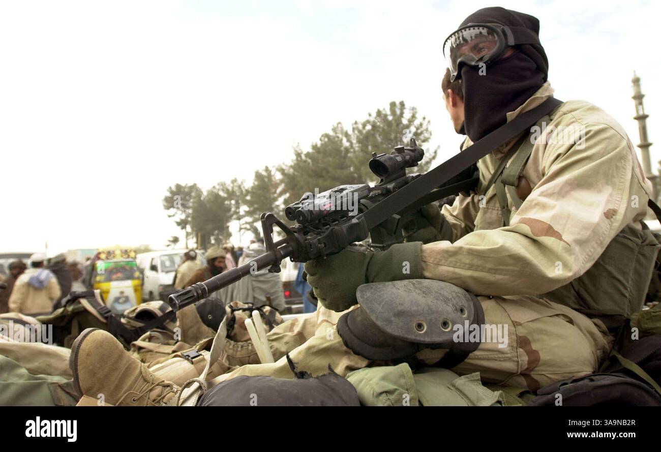 Dec 12, 2001; Kandahar, Afghanistan; Members of the U.S. Army Special ...