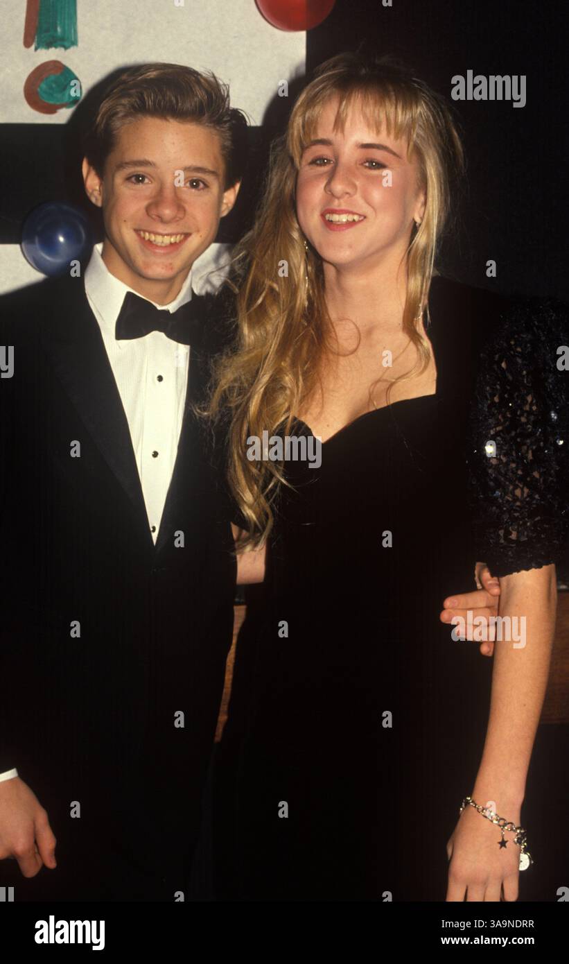 Apr 20, 1993; Los Angeles, CA, USA; JENNY BECK and actor DANNY PINTAURO ...