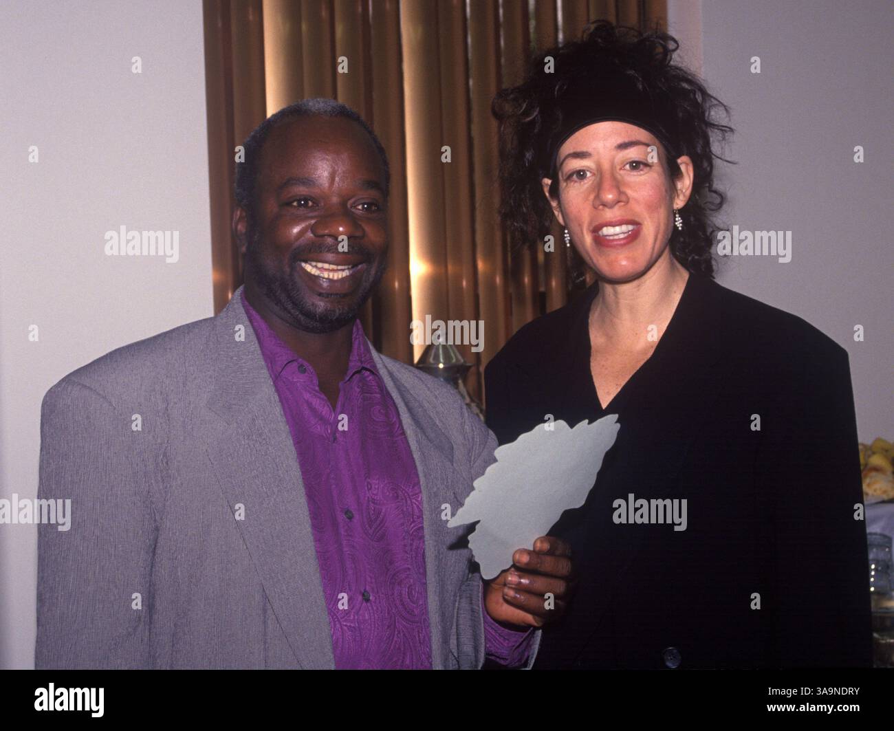 Apr 20, 1993; Los Angeles, CA, USA; ALYCE BEASLEY with Joseph Marcell ...