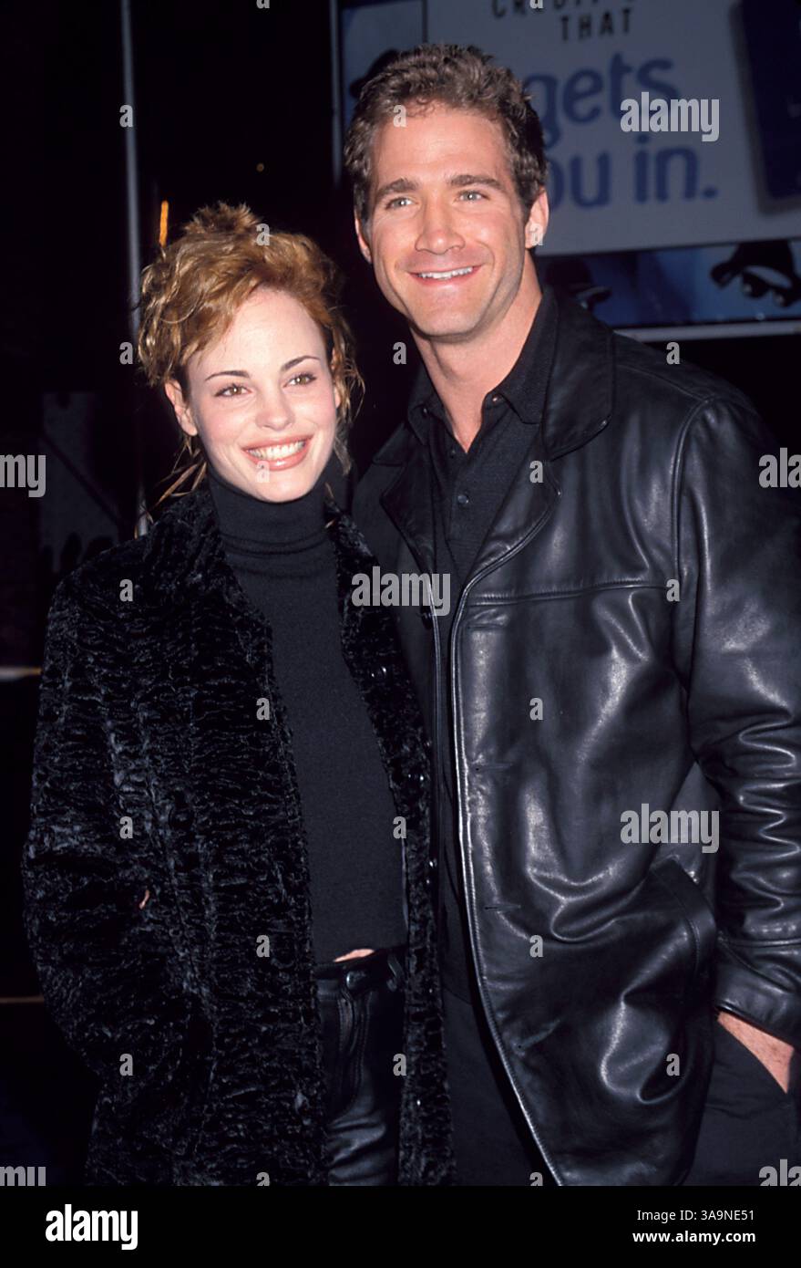 Jan 31, 1998; Los Angeles, CA, USA; Actor MATT BATTAGLIA and actress ...