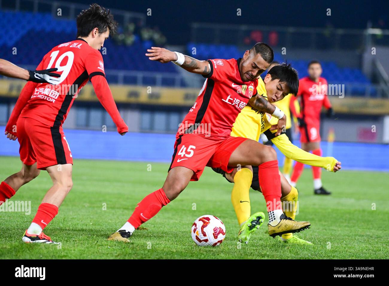 Qingdao West Coast Football Club 3-3 draw Shanghai Port Football Club ...