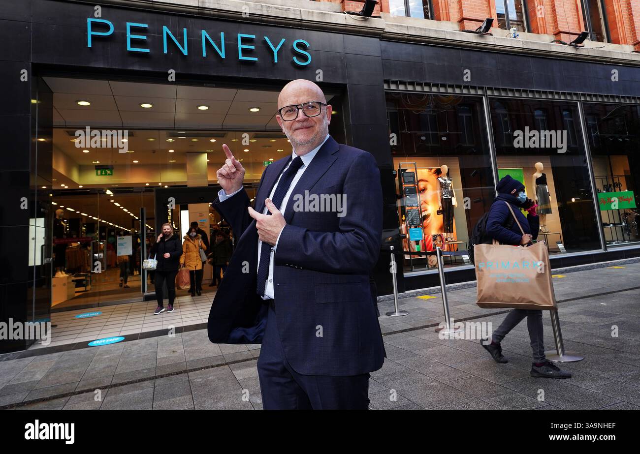File photo dated 26/11/2021 of CEO of Primark Paul Marchant at Penneys ...