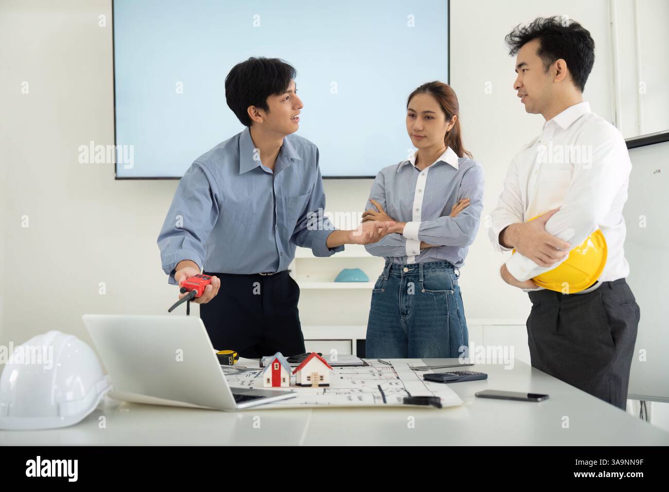 Team Engagement and Communication. Architects and engineers sharing ...