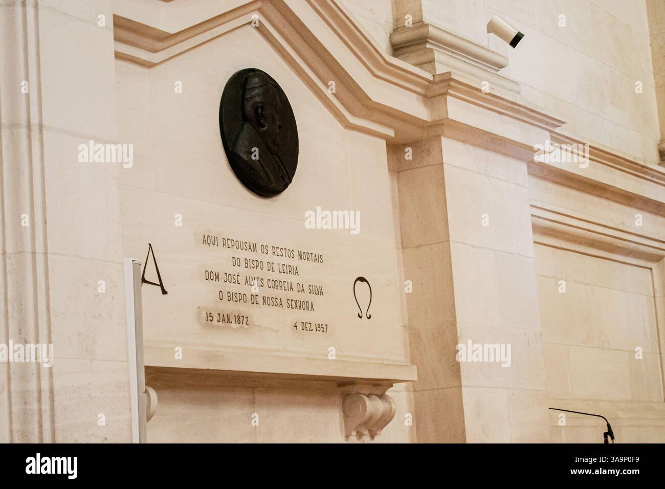 Fatima, Portugal - March 26, 2025: A detailed memorial plaque ...