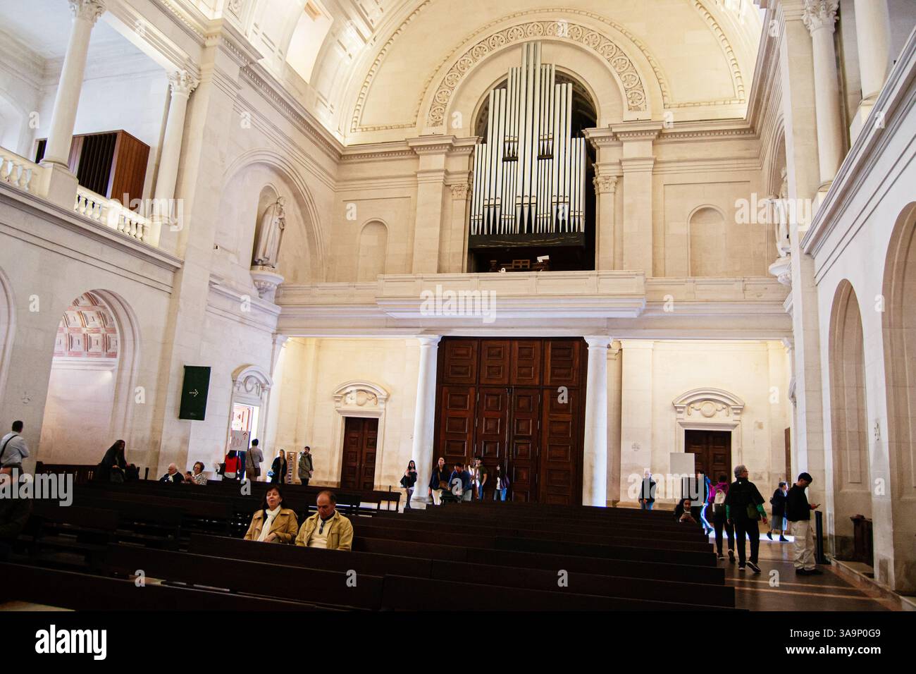 Fatima, Portugal - March 26, 2025: A detailed view of a large church ...