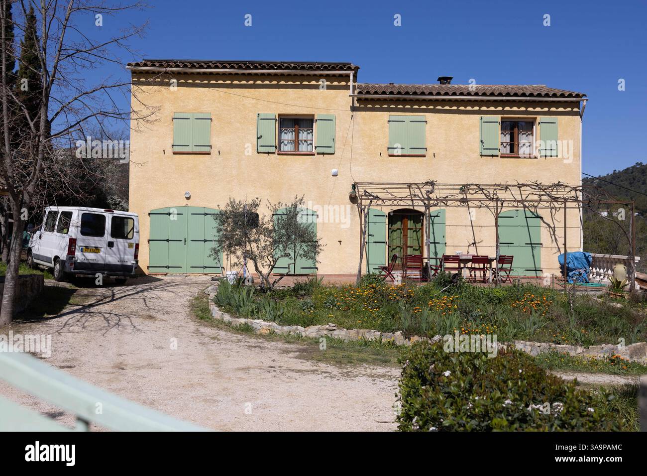 View of Philippe Vedovini house in La Bouilladisse. After Police ...