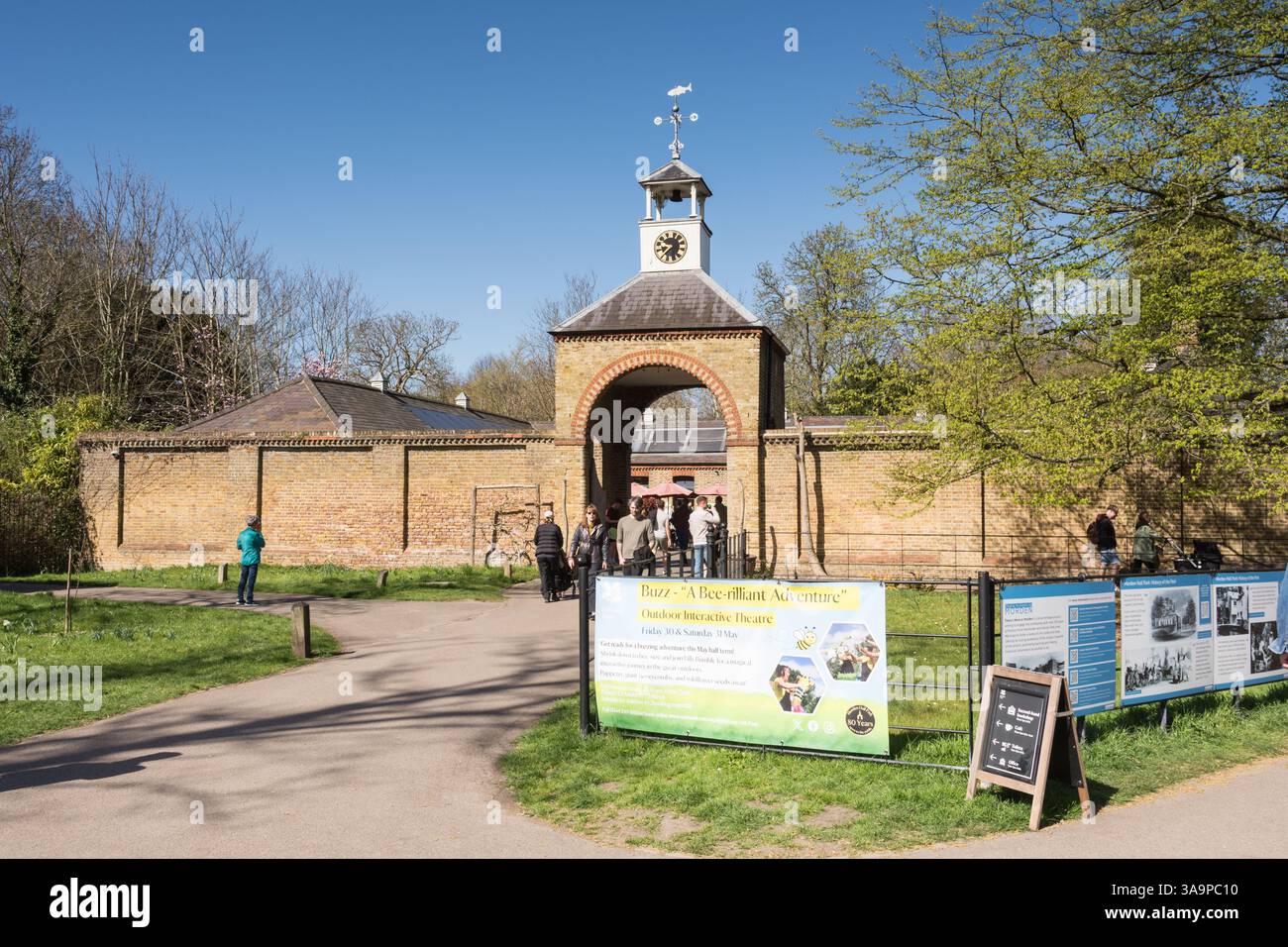 The entrance to Morden Hall, Morden Hall Road, London, Morden, London ...