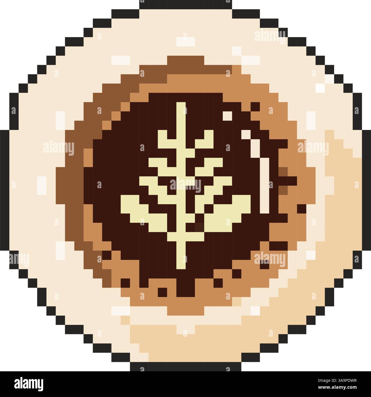 8 bit coffee cup icon. Pixel art object. Retro 80s,90s video game ...