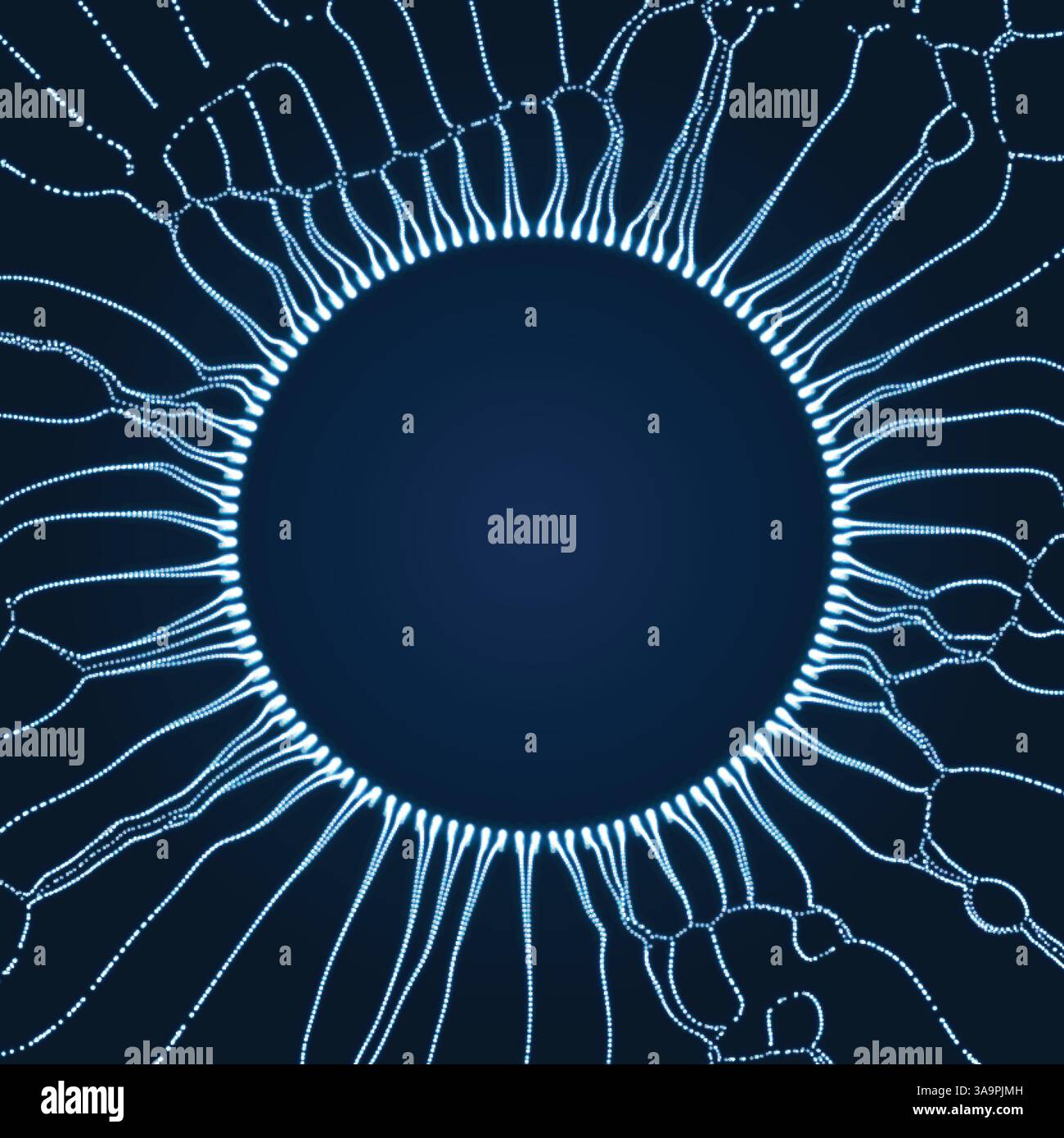 Space vortex. Black hole made from Flying Particles. Abstract Background. 3D Vector Illustration ...