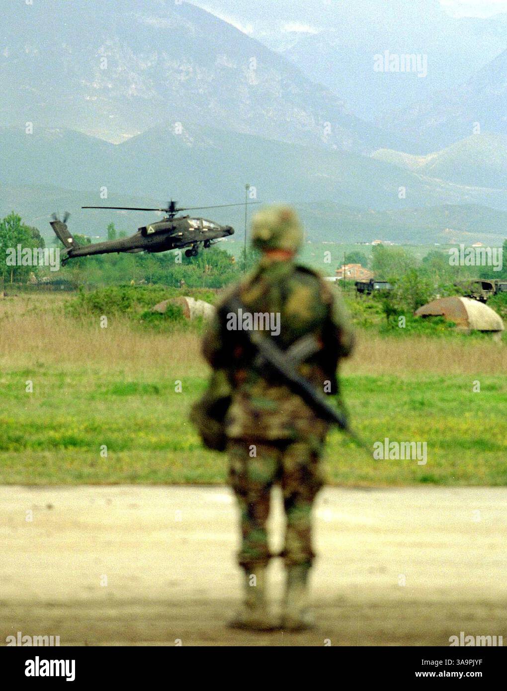 Apr 21, 1999; Rinas, Albania, Eastern Europe; US Air Force in Albania ...