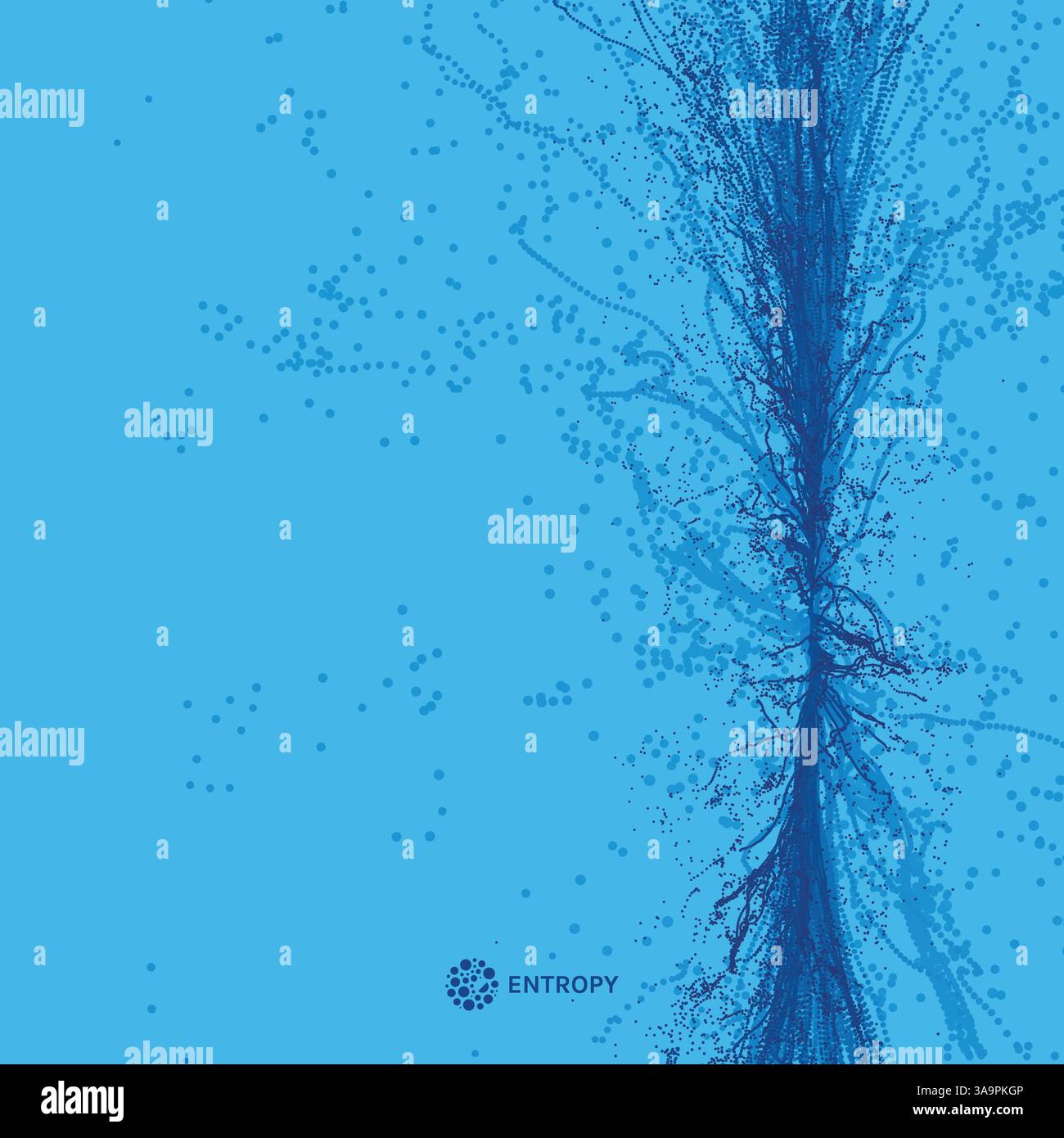 Point Explode. Array with Dynamic Emitted Particles. 3D Technology ...