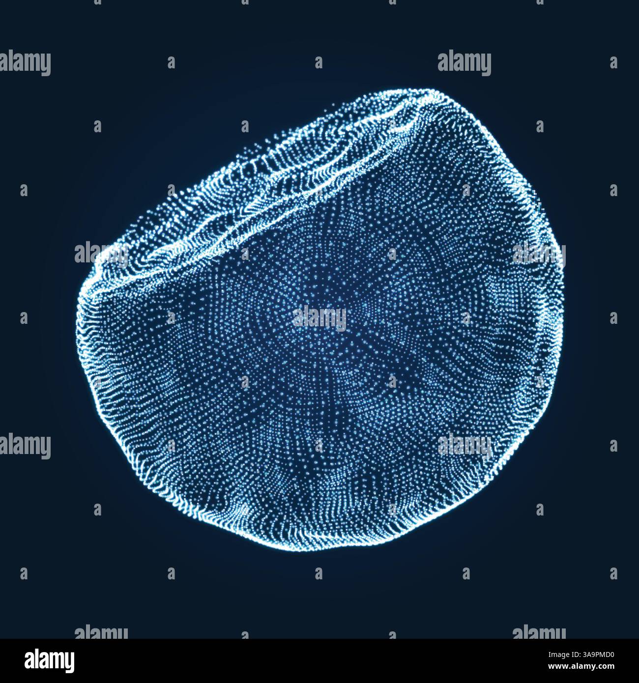 The Half-sphere Consisting of Points. Abstract Grid. Semi-sphere ...