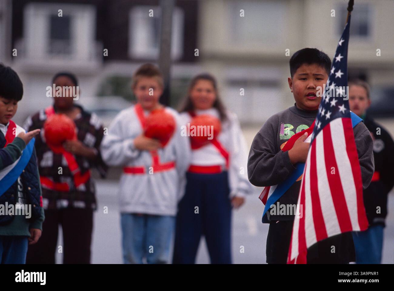 May 19, 1996; San Francisco, CA, USA; Multi-racial gradeschool children ...