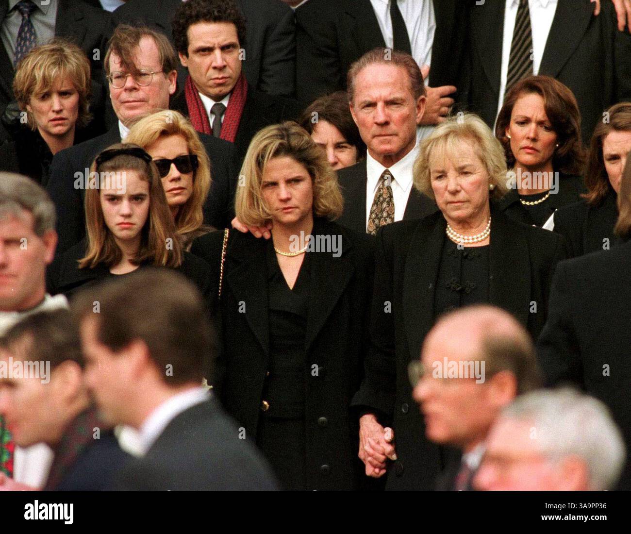 Jan 03, 1998; Centerville, Massachusetts, USA; Family members leave the ...