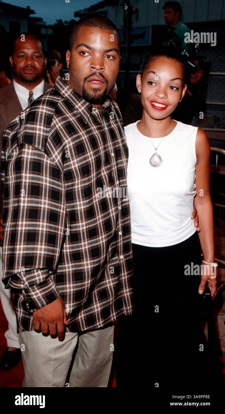 Jun 01, 1998; Los Angeles, CA, USA; Rapper ICE CUBE and his wife Stock ...