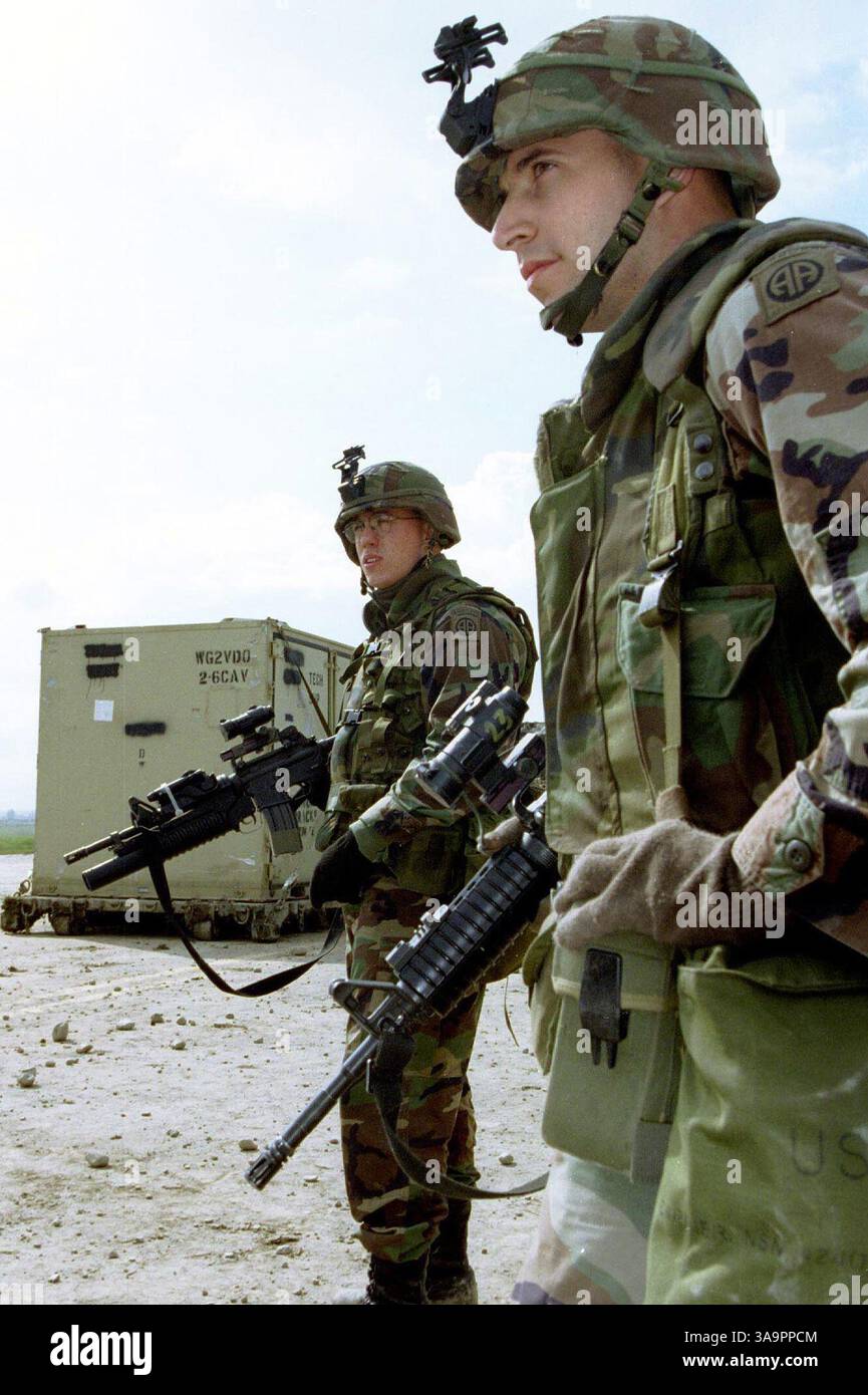 Apr 21,1999; Rinas, Albania, Eastern Europe; US Air Force in Albania ...